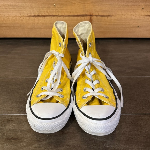 Converse | Shoes | Converse All Star Chuck Taylor Yellow Hi Sneakers ...